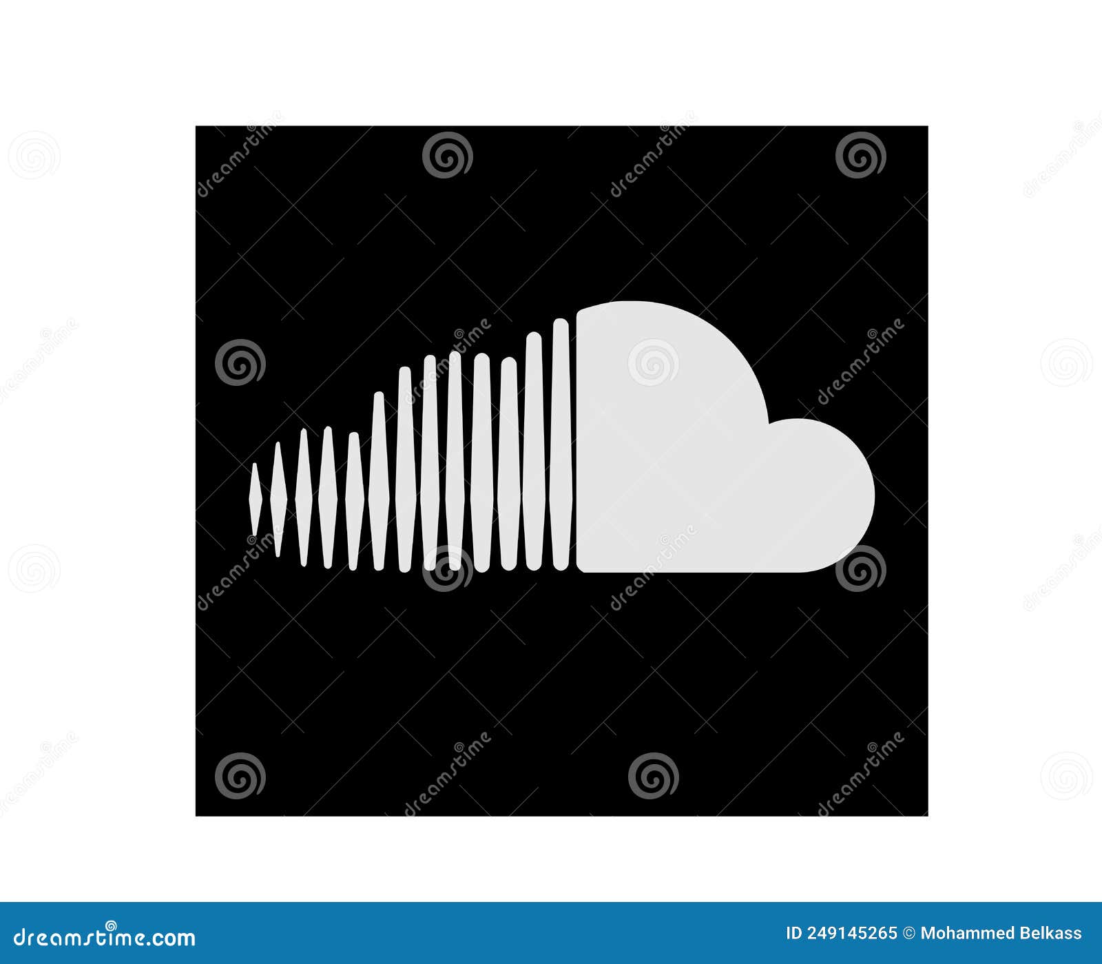 SoundCloud Social Media Icon Logo Abstract Symbol Editorial Image ...
