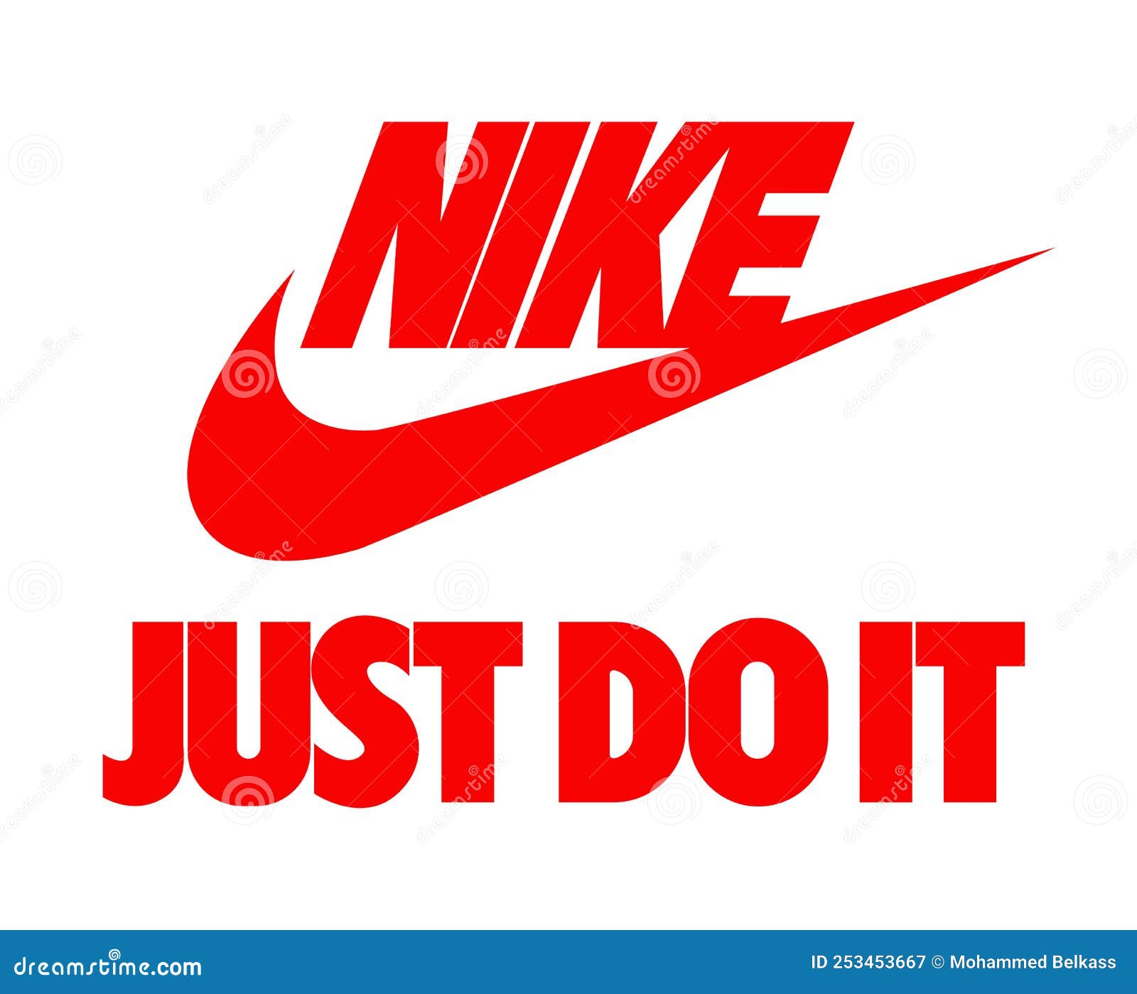 Nike Logo and Just Do it Symbol Red with Name Clothes Design Icon ...