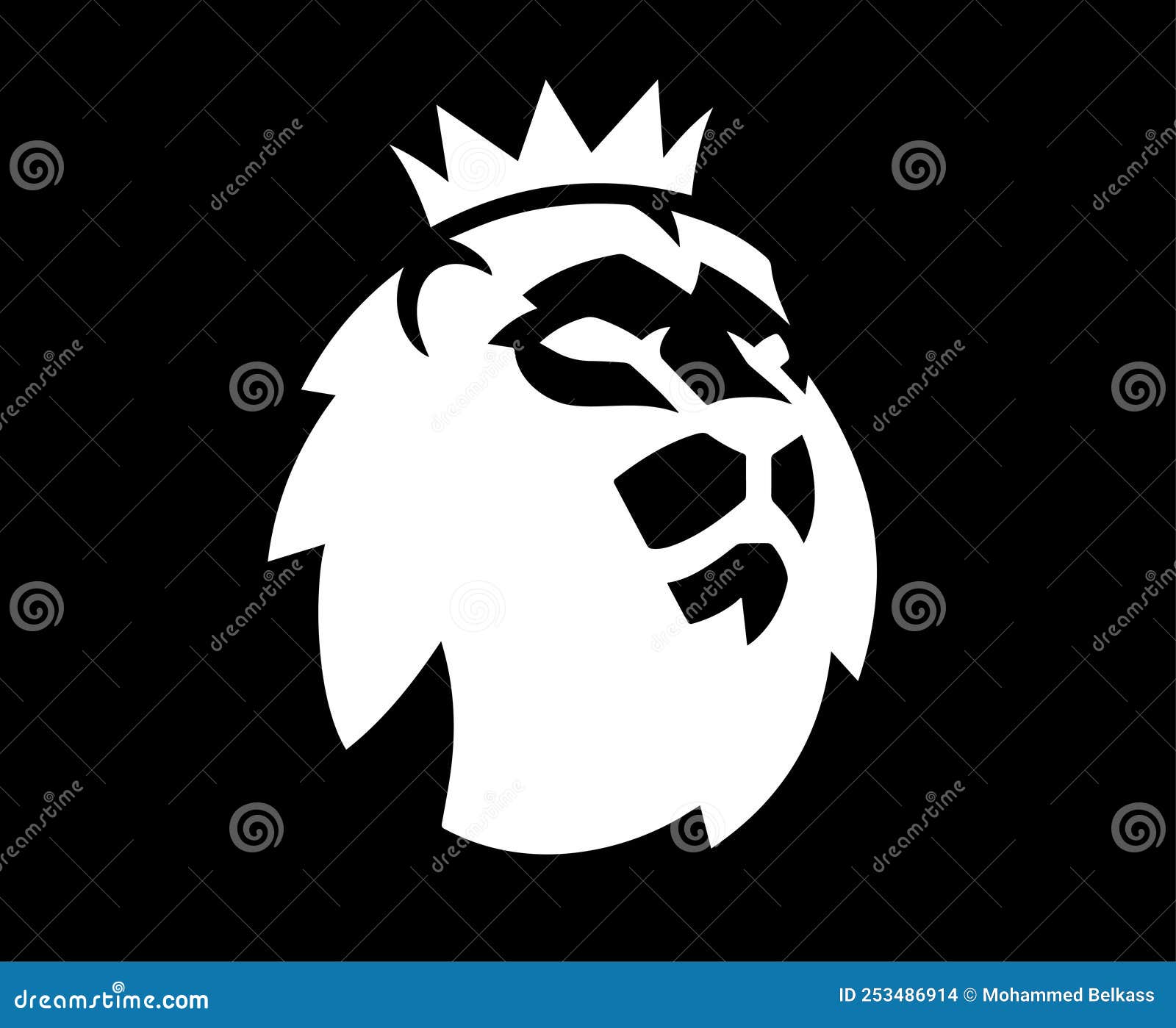 Premier League Logo Symbol White Design England Football Vector ...