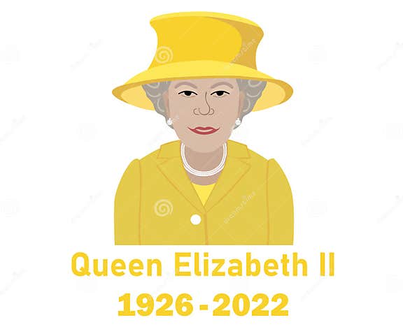 Queen Elizabeth Suit 1926 2022 Face Portrait Yellow Design Editorial ...