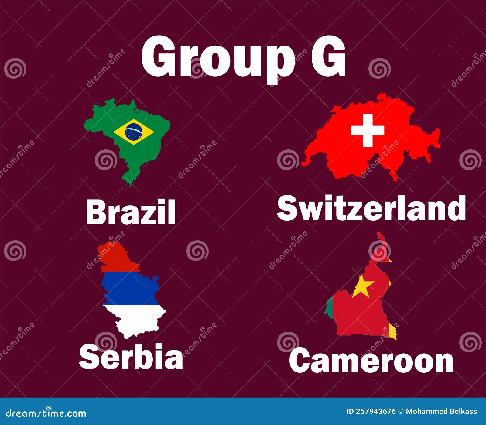 Brazil And Serbia Map Symbol Design Europe And Latin America Football ...