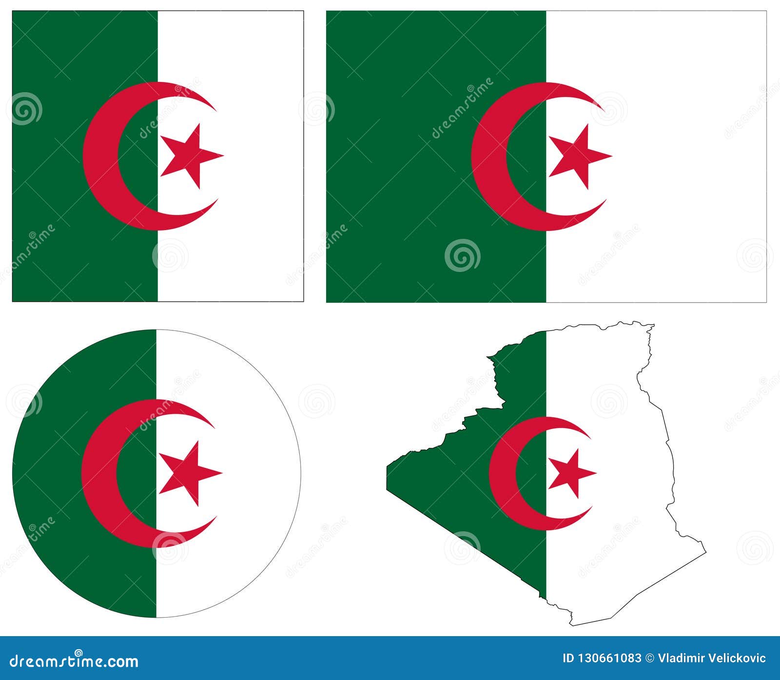 Algeria Map and Flag - Country in the Maghreb Stock Vector ...