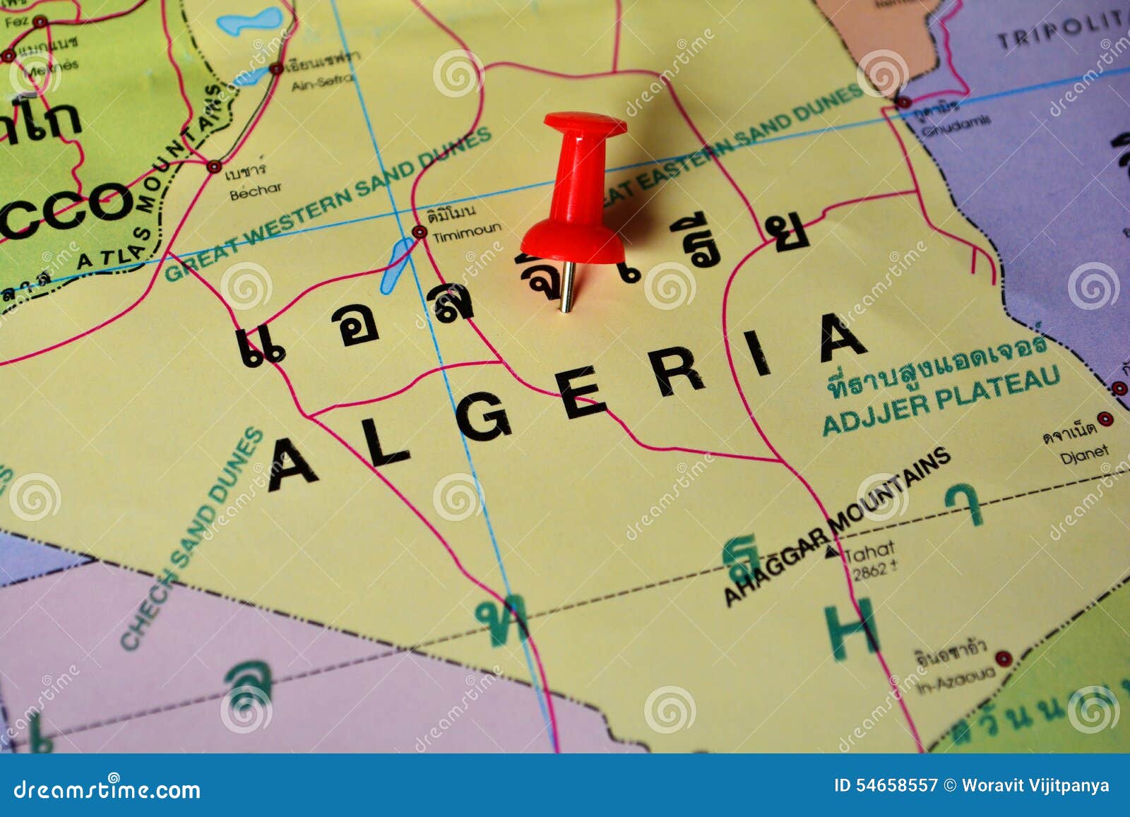 Algeria map stock image. Image of mediterranean, melilla - 54658557