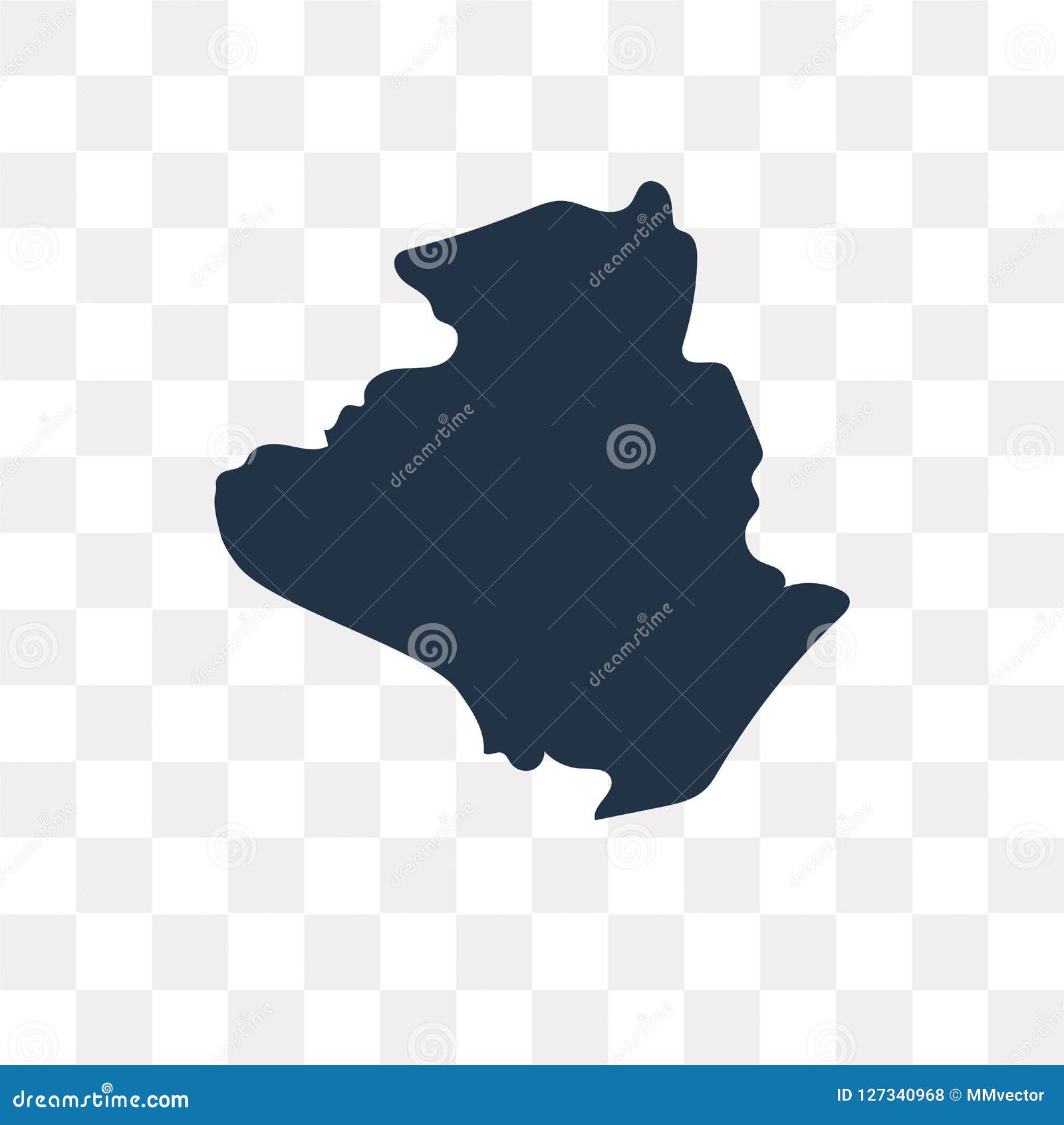 Algeria Map Vector Icon Isolated on Transparent Background, Algeria Map ...