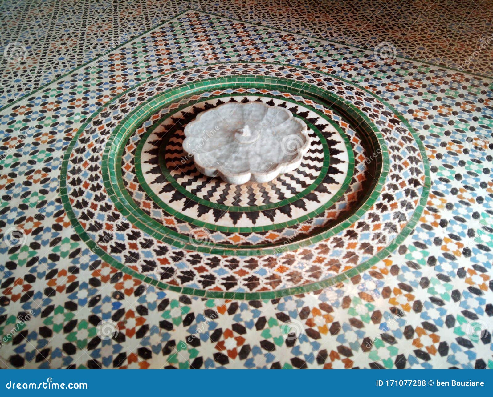 Algeria Palace Arabesque Building Garden View Stock Photo - Image of ...