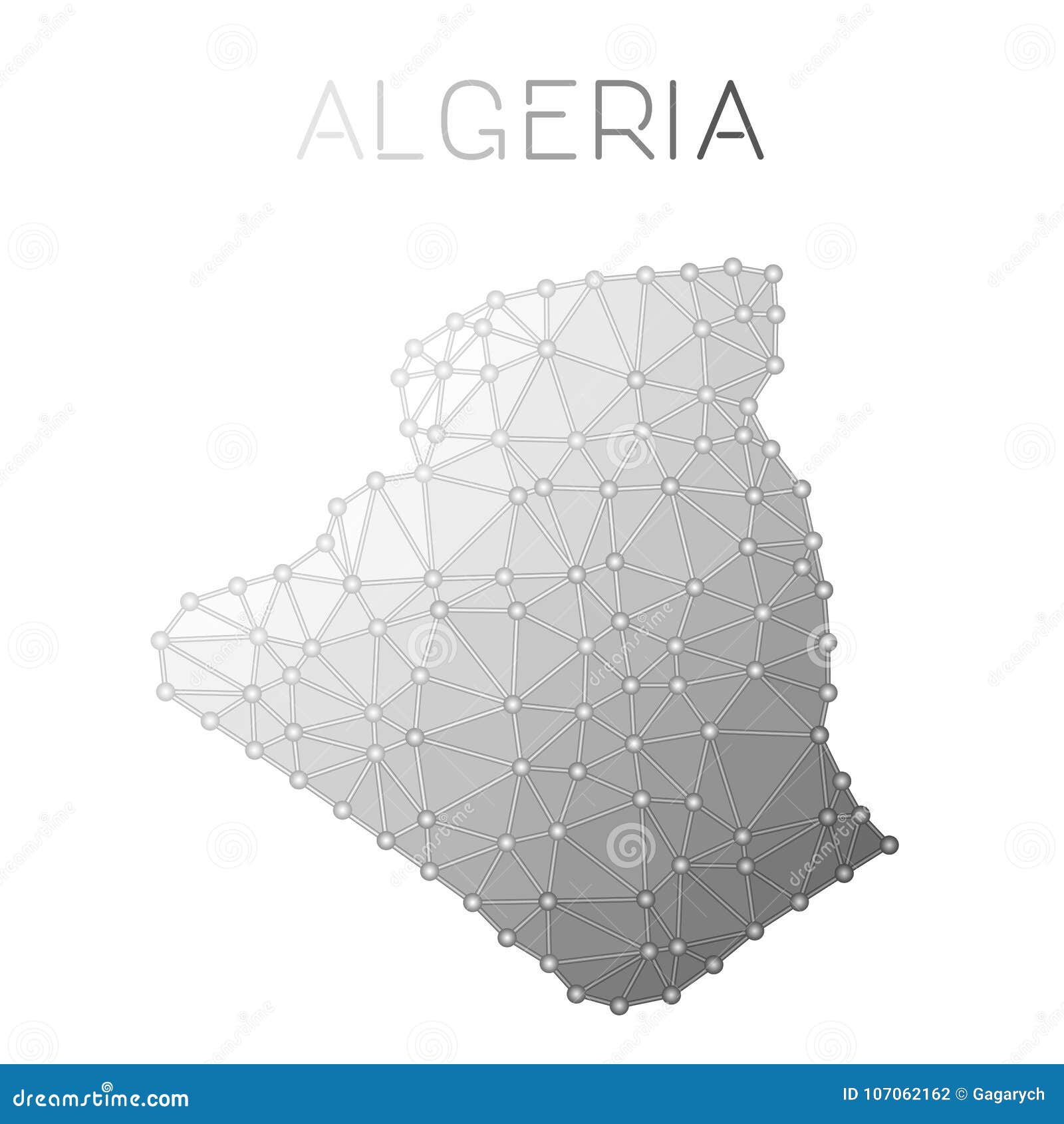 Algeria Polygonal Vector Map. Stock Vector - Illustration of ... Algeria Polygonal Vector Map. Stock Vector - Illustration of ...