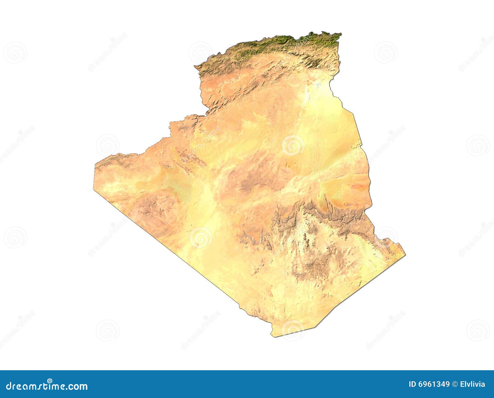Algeria Map Cartoon Vector | CartoonDealer.com #33335101