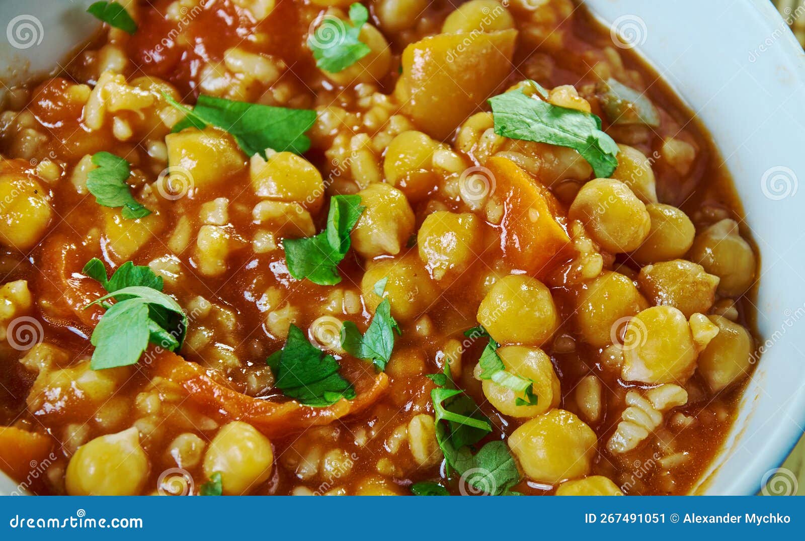 Algerian Dish Called Cherchem Stock Image - Image of bulgur, turkish ...