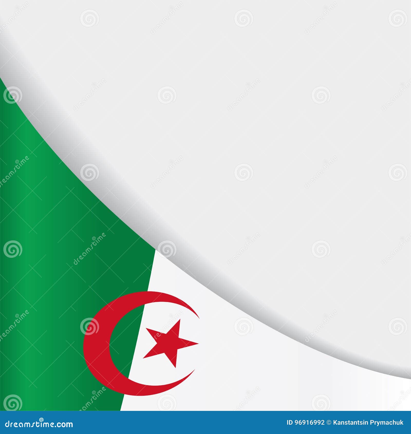 Algerian Flag. Vector Illustration | CartoonDealer.com #110433970