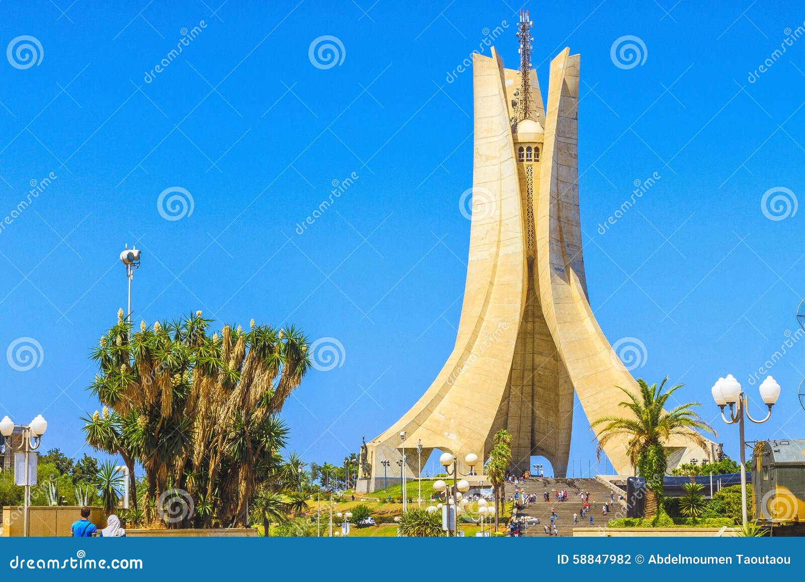 Algerias Monument editorial photography. Image of statue - 58847982