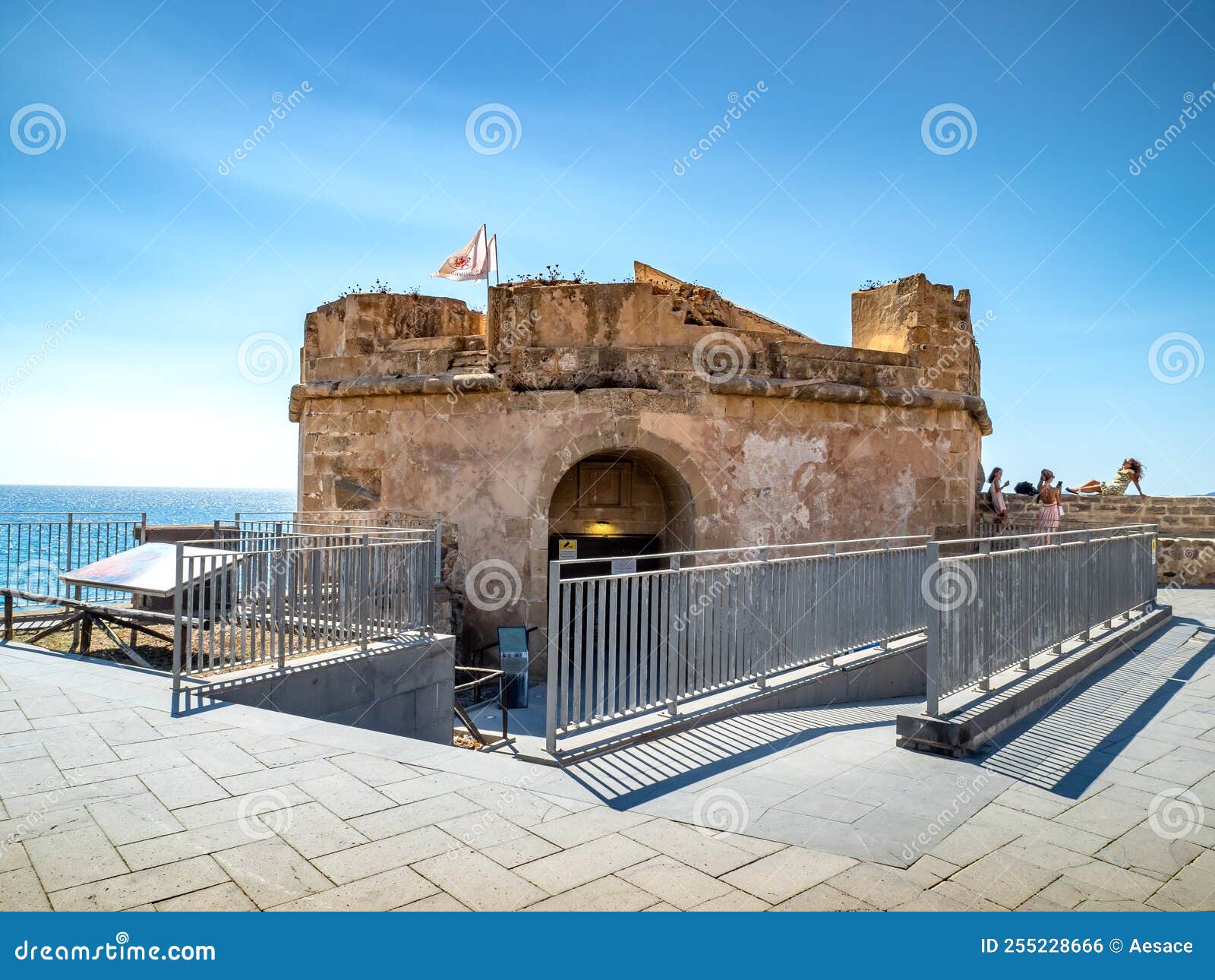 Alghero Fortification Walls at the Sea,Italy Stock Photo - Image of ...