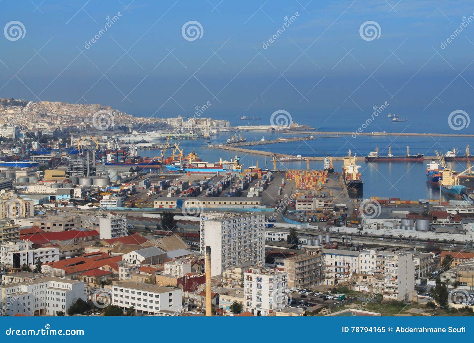 Algiers, Hoofdstad Van Algerije Stock Afbeelding - Image of concreet ...