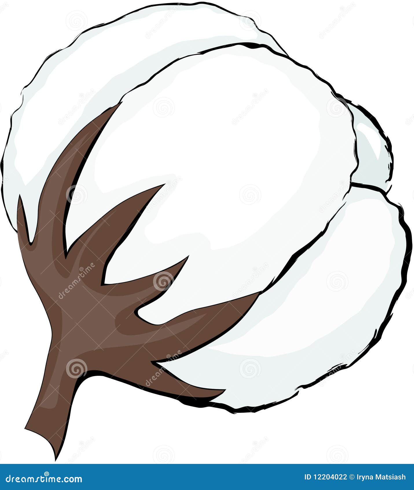 Algodón ilustración del vector. Ilustración de textil - 12204022