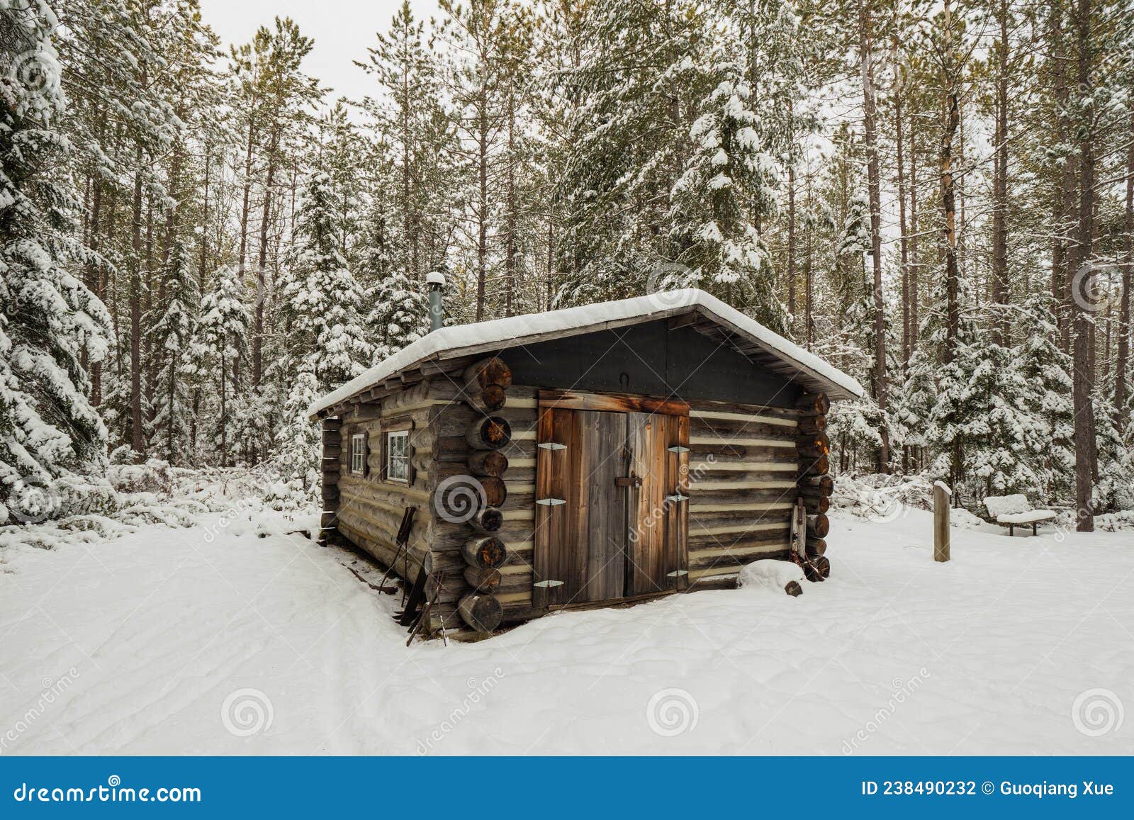 Old Logging Cabin Royalty-Free Stock Image | CartoonDealer.com #12076888