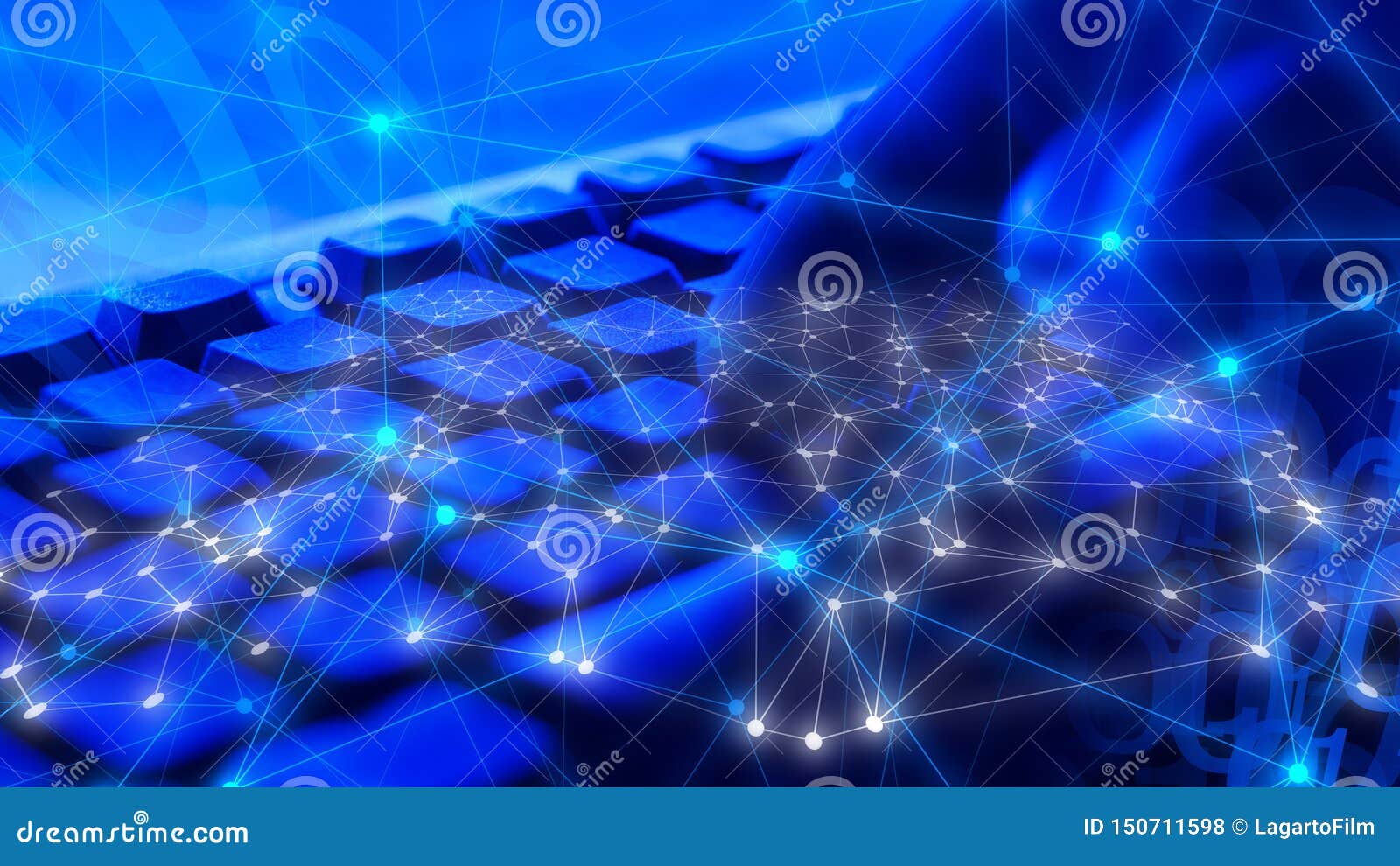 Algorithm Abstract Connections, Cyber Attack Number Stock Photo - Image ...