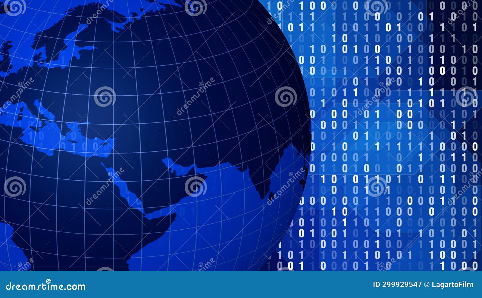 Algorithm For Binary Globe Safeguarding Digital World With Binary Code And Global Network