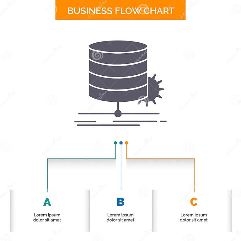 Algorithm, Chart, Data, Diagram, Flow Business Flow Chart Design with 3 ...