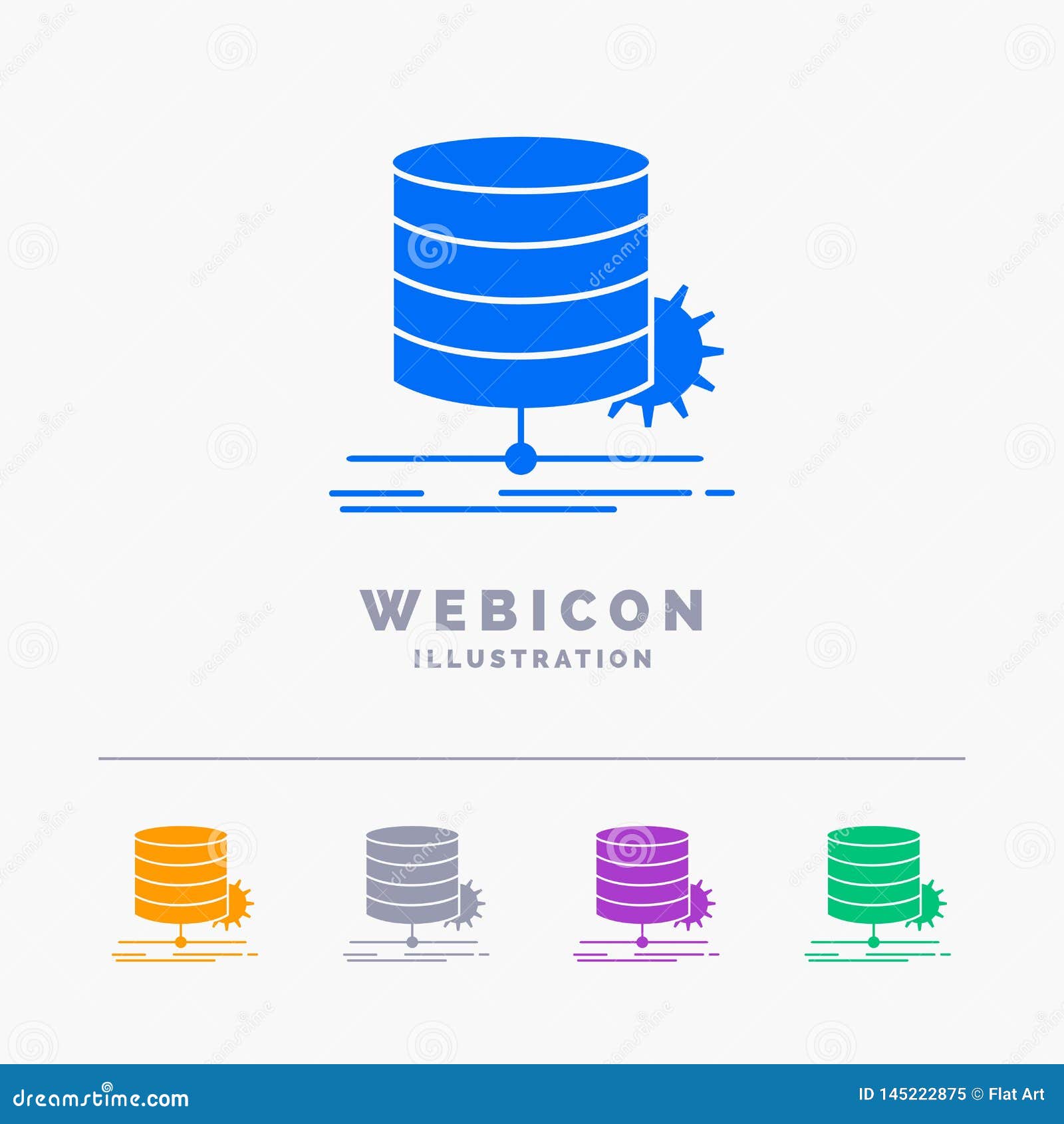 Algorithm, Chart, Data, Diagram, Flow 5 Color Glyph Web Icon Template Isolated on White. Vector ...