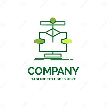 Algorithm, Chart, Data, Diagram, Flow Flat Business Logo Templat Stock ...