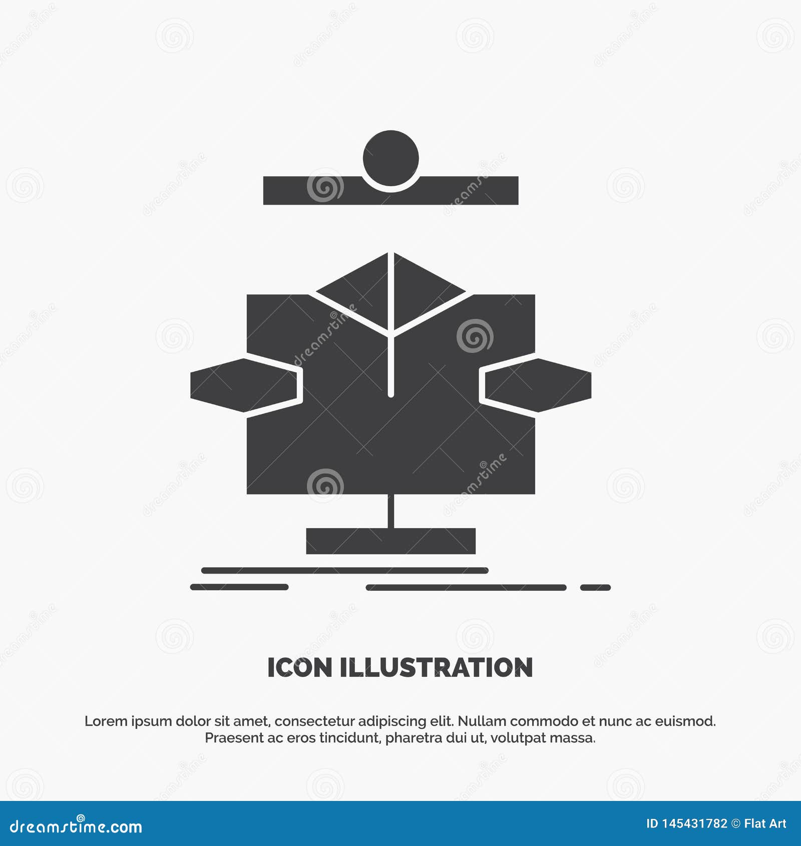 Algorithm, Chart, Data, Diagram, Flow Icon. Glyph Vector Gray Symbol ...