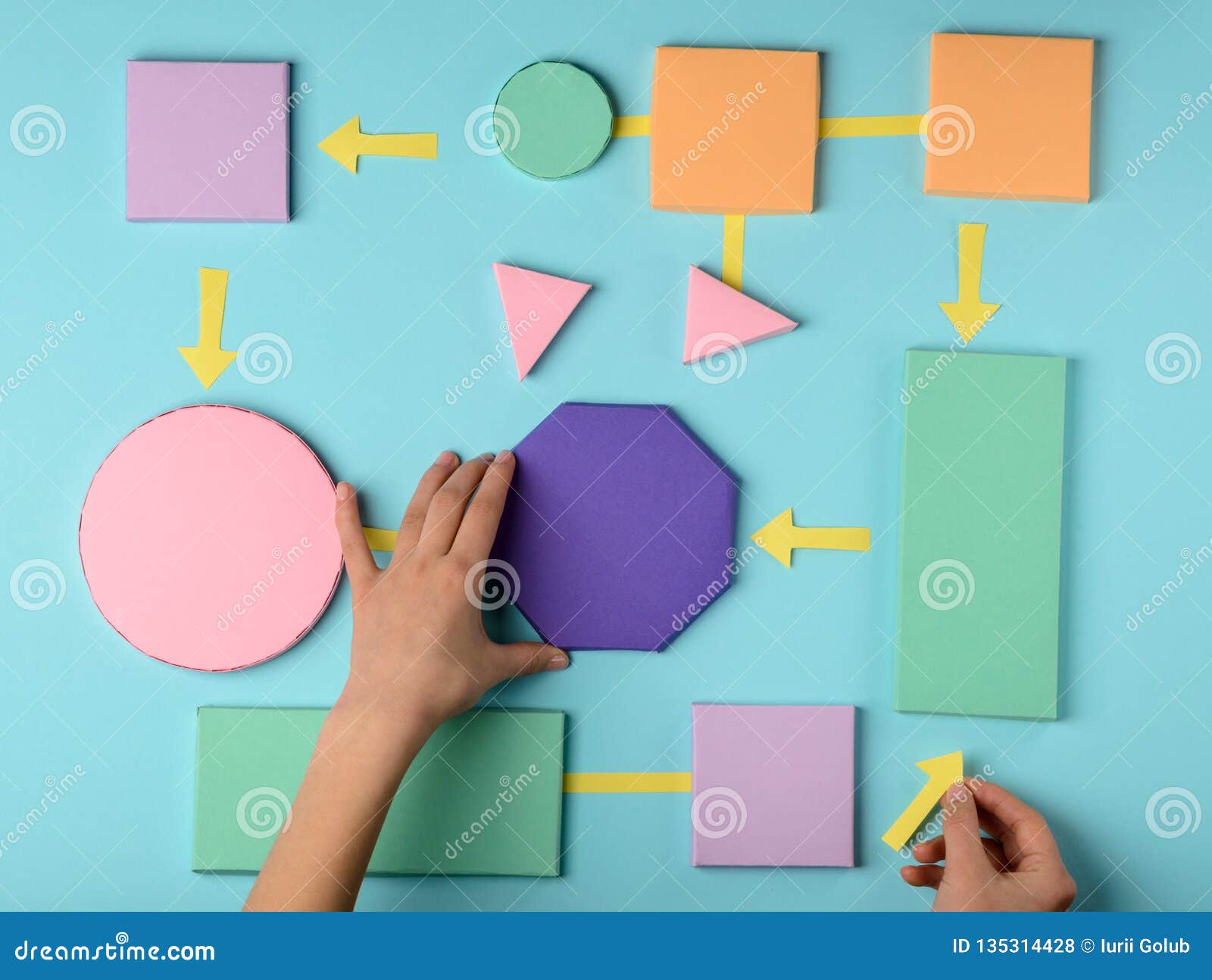 Algorithm Color Paper Model Royalty-Free Stock Image | CartoonDealer ...