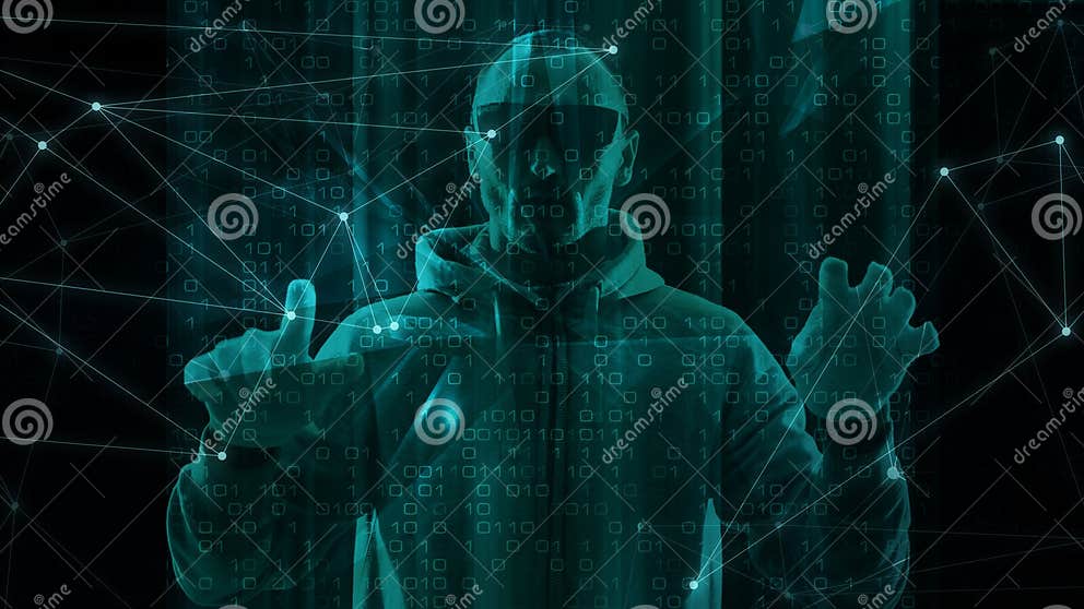 Algorithm Concept, Triangular Shapes Chaos, Cyber Security System Stock Illustration ...