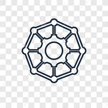 Algorithm Concept Vector Linear Icon Isolated on Transparent Background ...