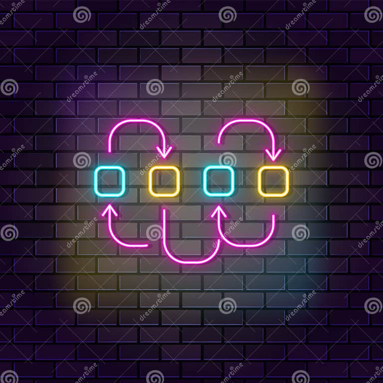Algorithm, Connection, Hierarchy Vector Icon on Transparent Background. Outline Algorithm ...