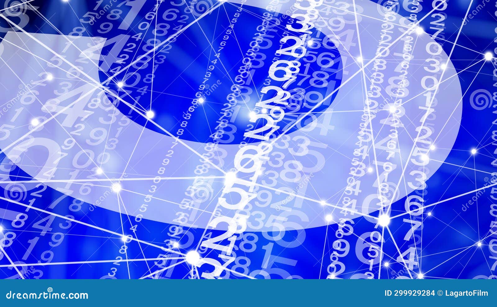 Algorithm For Counting Random Numbers And Digits With Numerical Code Sequence Connected Lines On