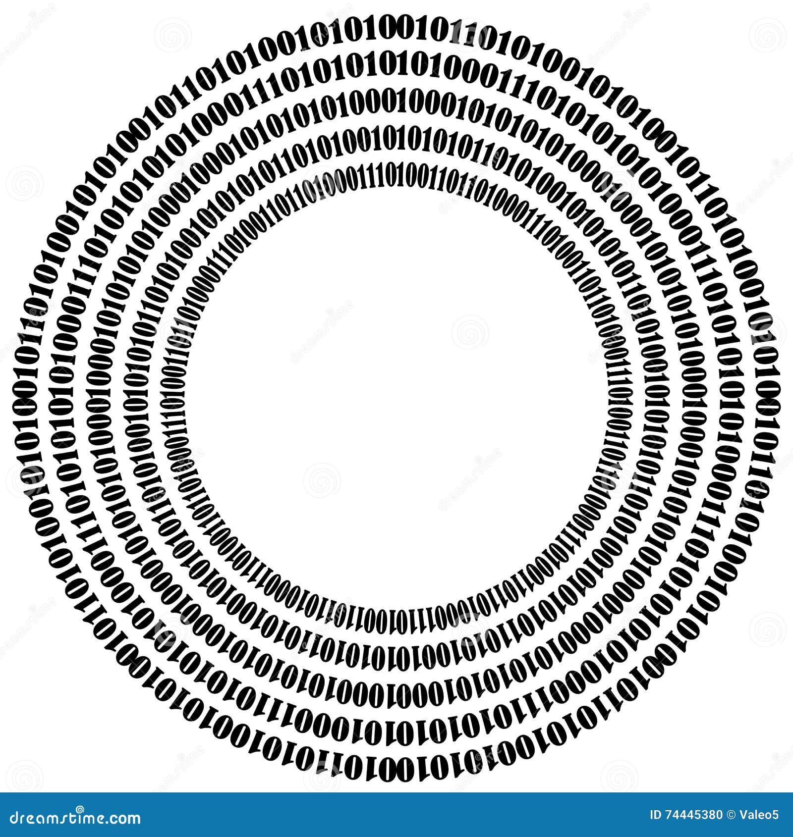 Algorithm Data Code Decryption And Encoding Stock Vector Illustration Of Order Binary 74445380