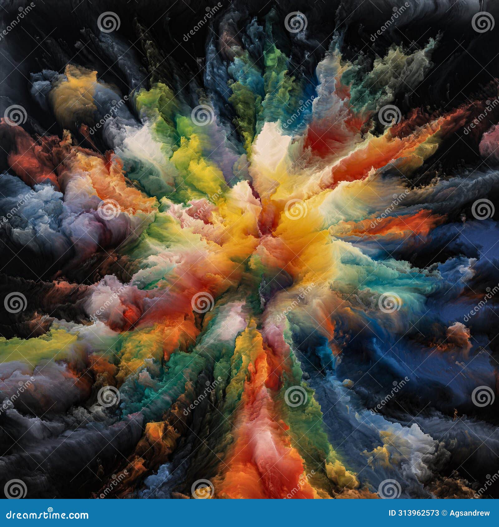 Algorithm of Elevated Colors Stock Image - Image of flowing, iridescent ...