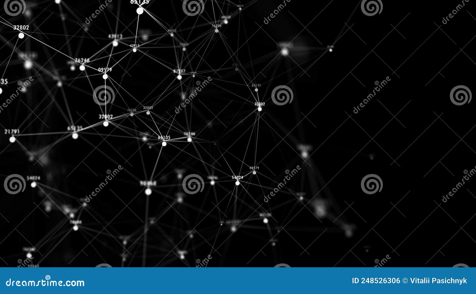 Algorithm Flow of Artificial Intelligence Technology. Global Big Data Storage Network ...