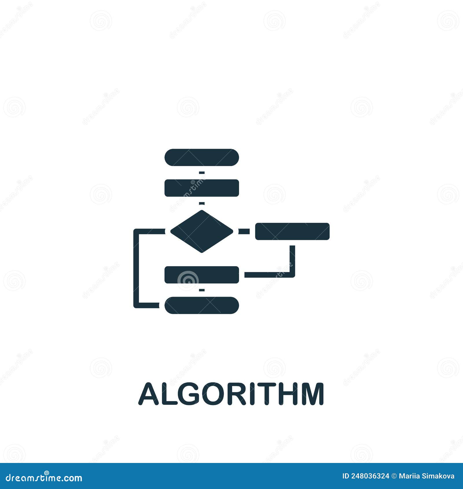 Algorithm Icon. Monochrome Simple Psychology Icon For Templates, Web ...