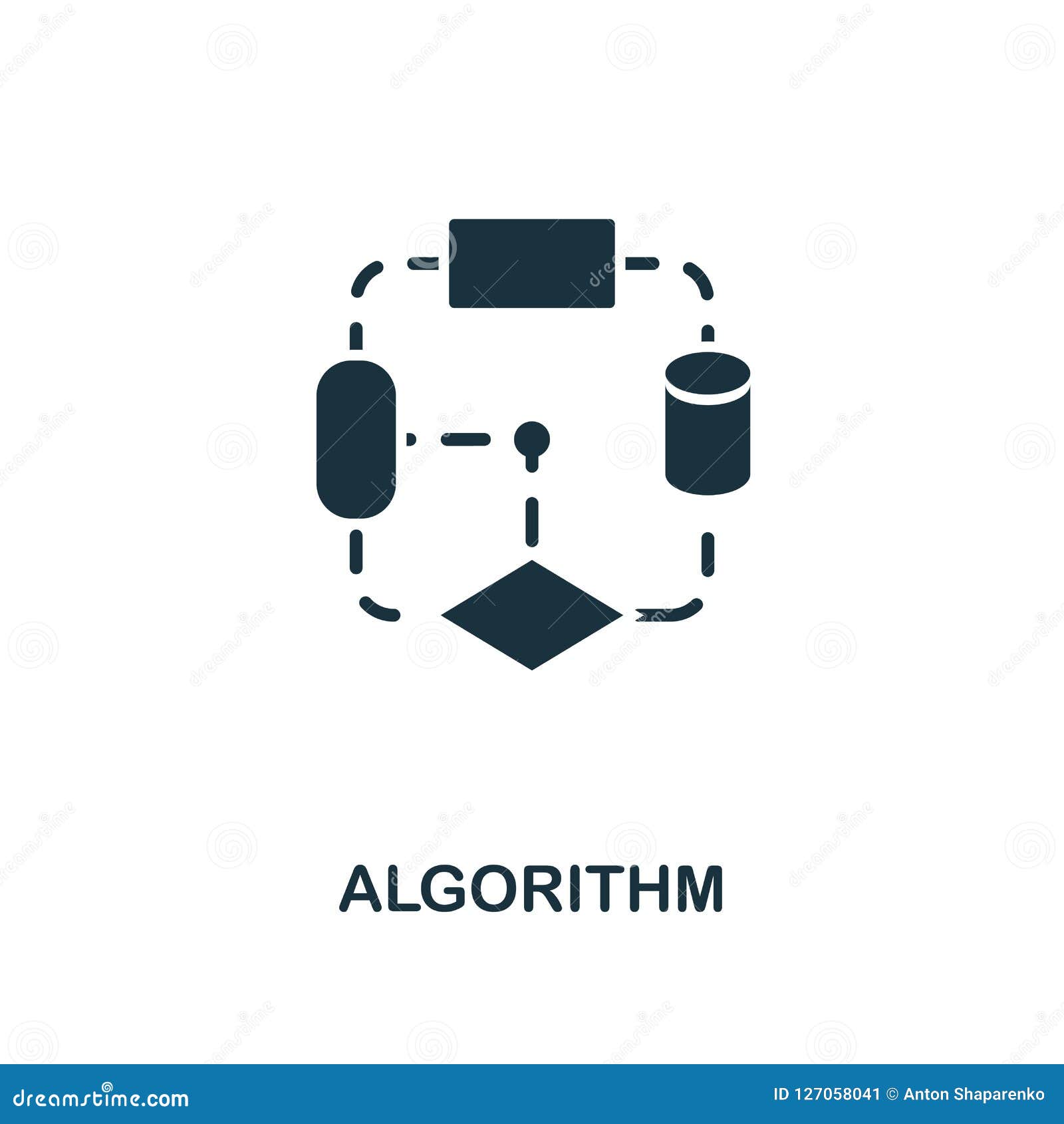 Algorithm Icon Monochrome Style Design From Machine Learning Icon Collection Ui And Ux Pixel