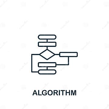 Algorithm Icon. Line Simple Psychology Icon for Templates, Web Design ...