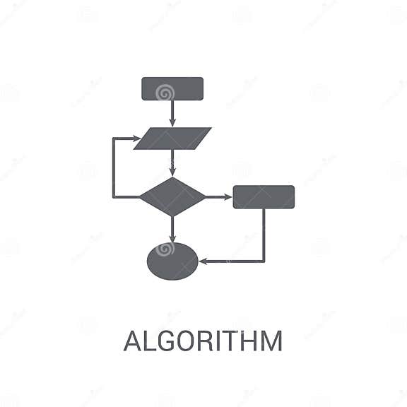 Algorithm Icon. Trendy Algorithm Logo Concept on White Background from ...