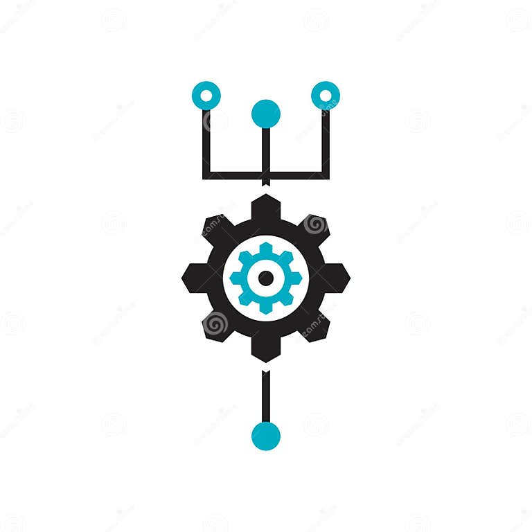 Algorithm Icon Vector Sign and Symbol Isolated on White Background ...