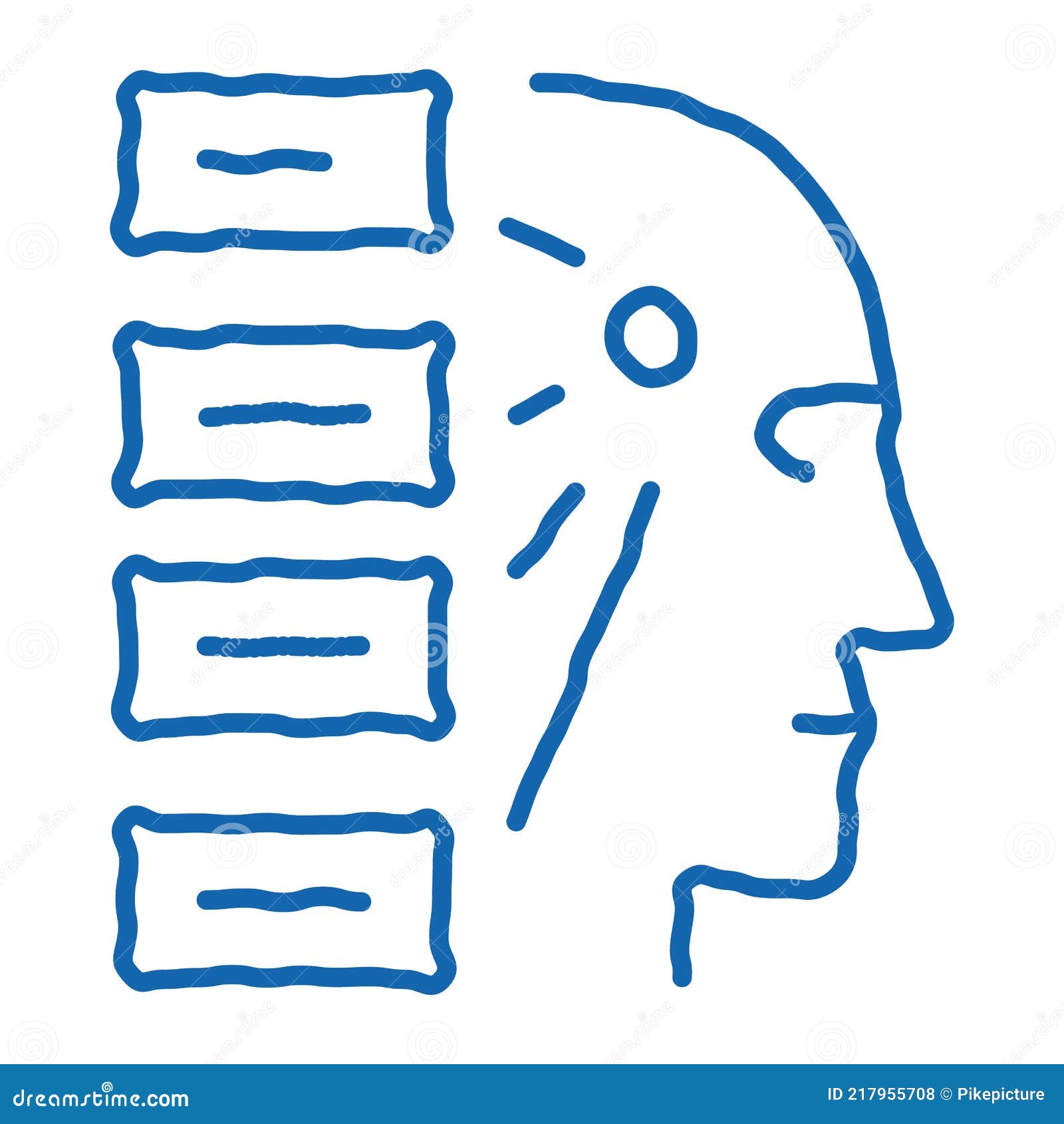 Algorithm Machine Learning Doodle Icon Hand Drawn Illustration Stock ...