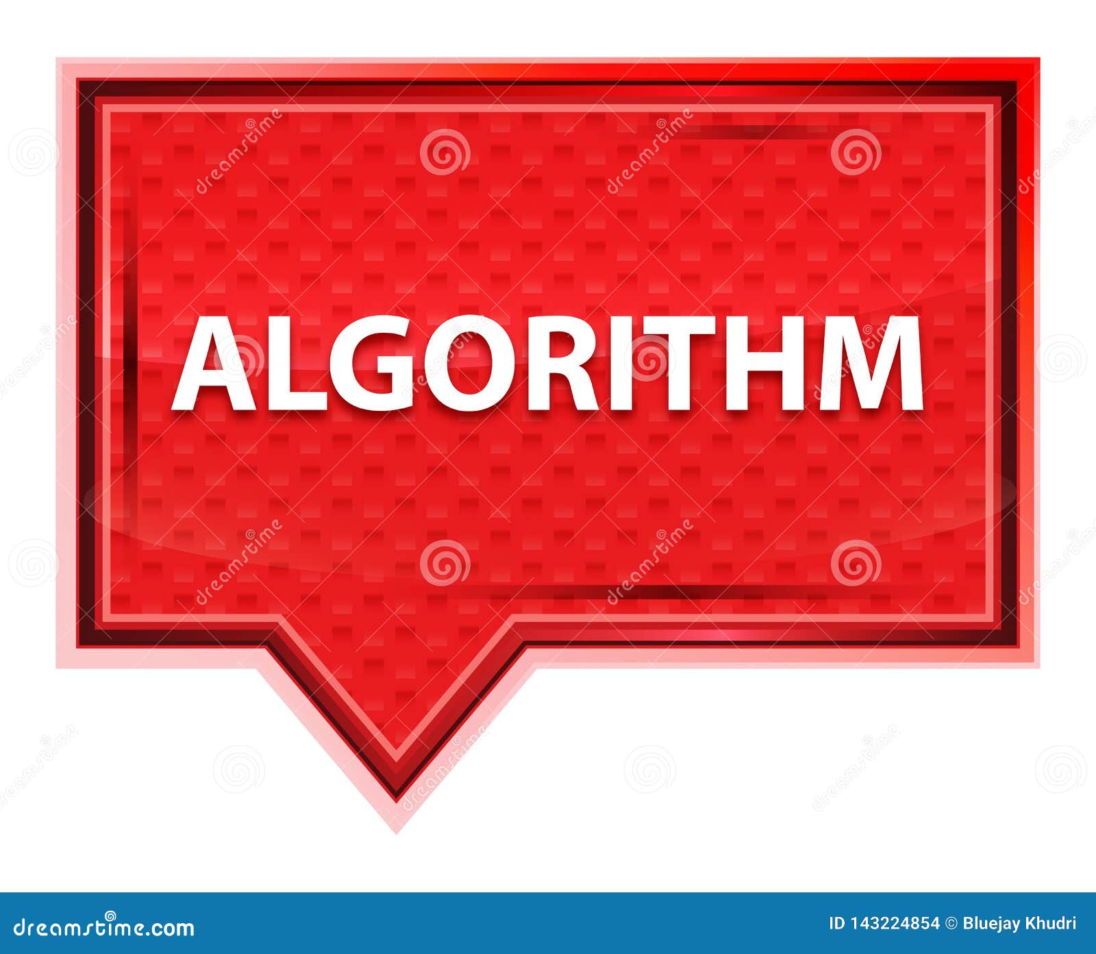 Algorithm Misty Rose Pink Banner Button Stock Illustration ...