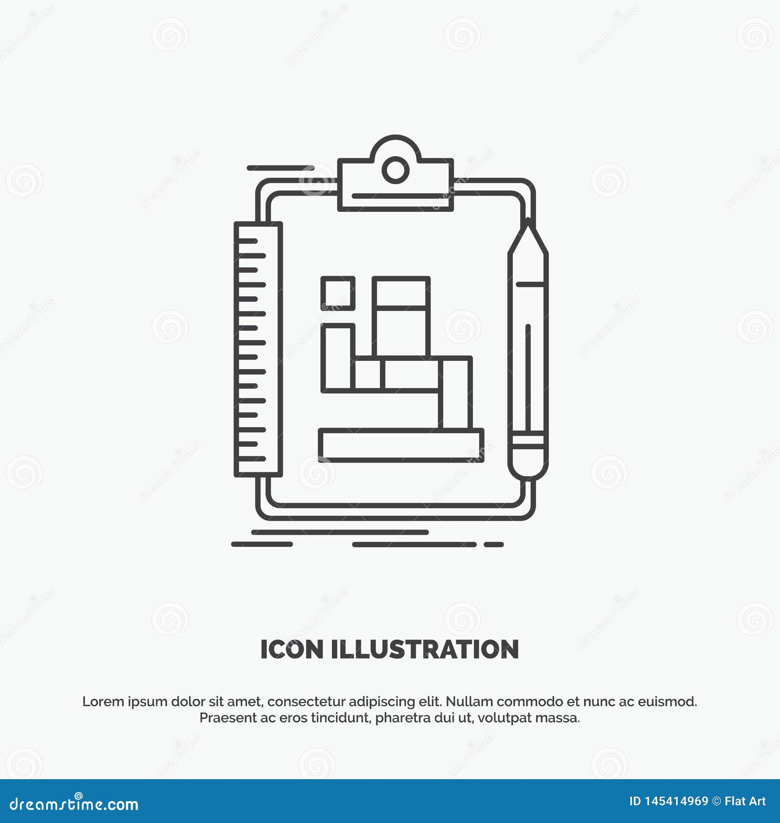 Algorithm Process Scheme Work Workflow Icon Line Vector Gray