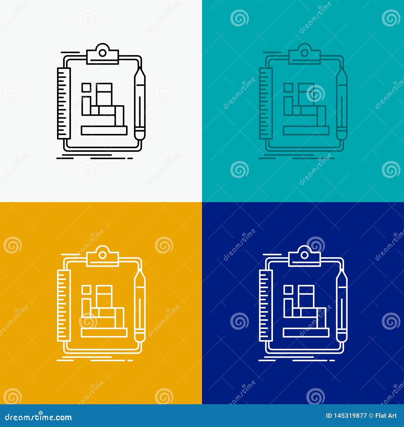 Algorithm Process Scheme Work Workflow Icon Over Various Background