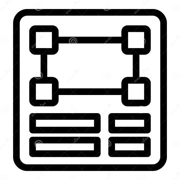 Algorithm Showing Data Processing With Flow Chart Icon Stock