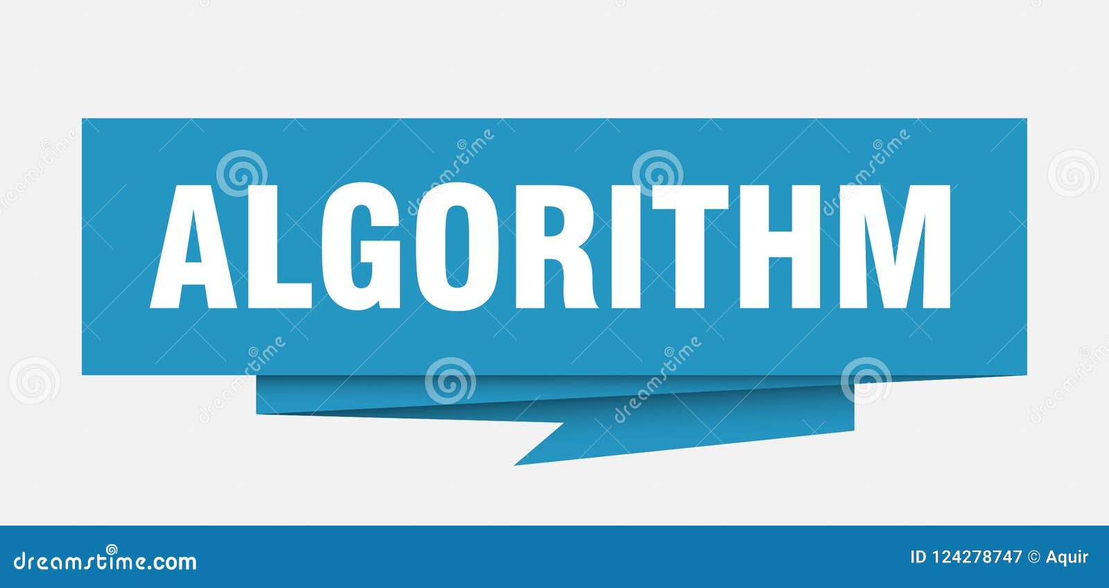 Algorithm stock vector. Illustration of algorithm, flat - 124278747