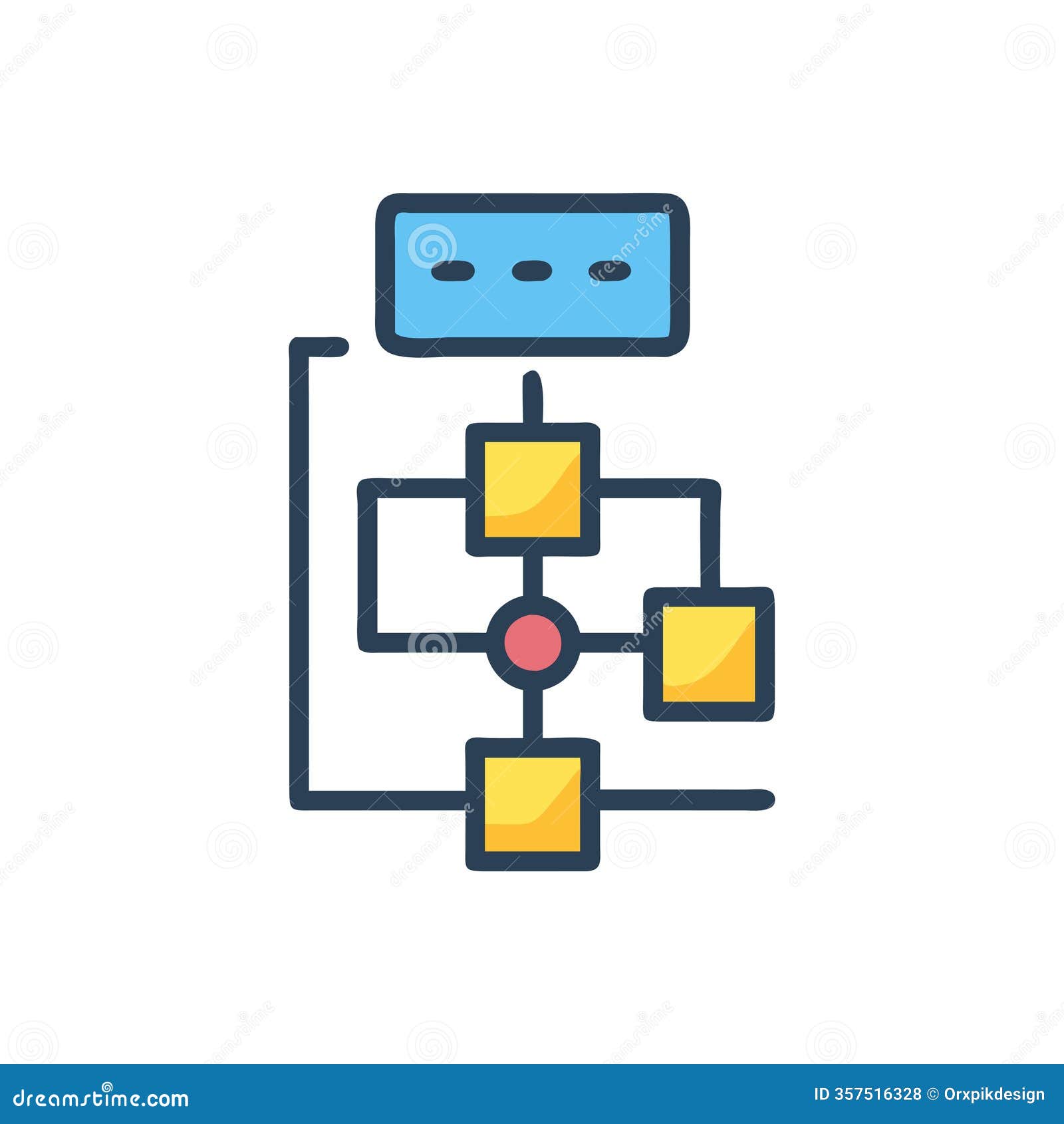 Algorithm, Structure, Tree Vector Icon On Transparent Background ...
