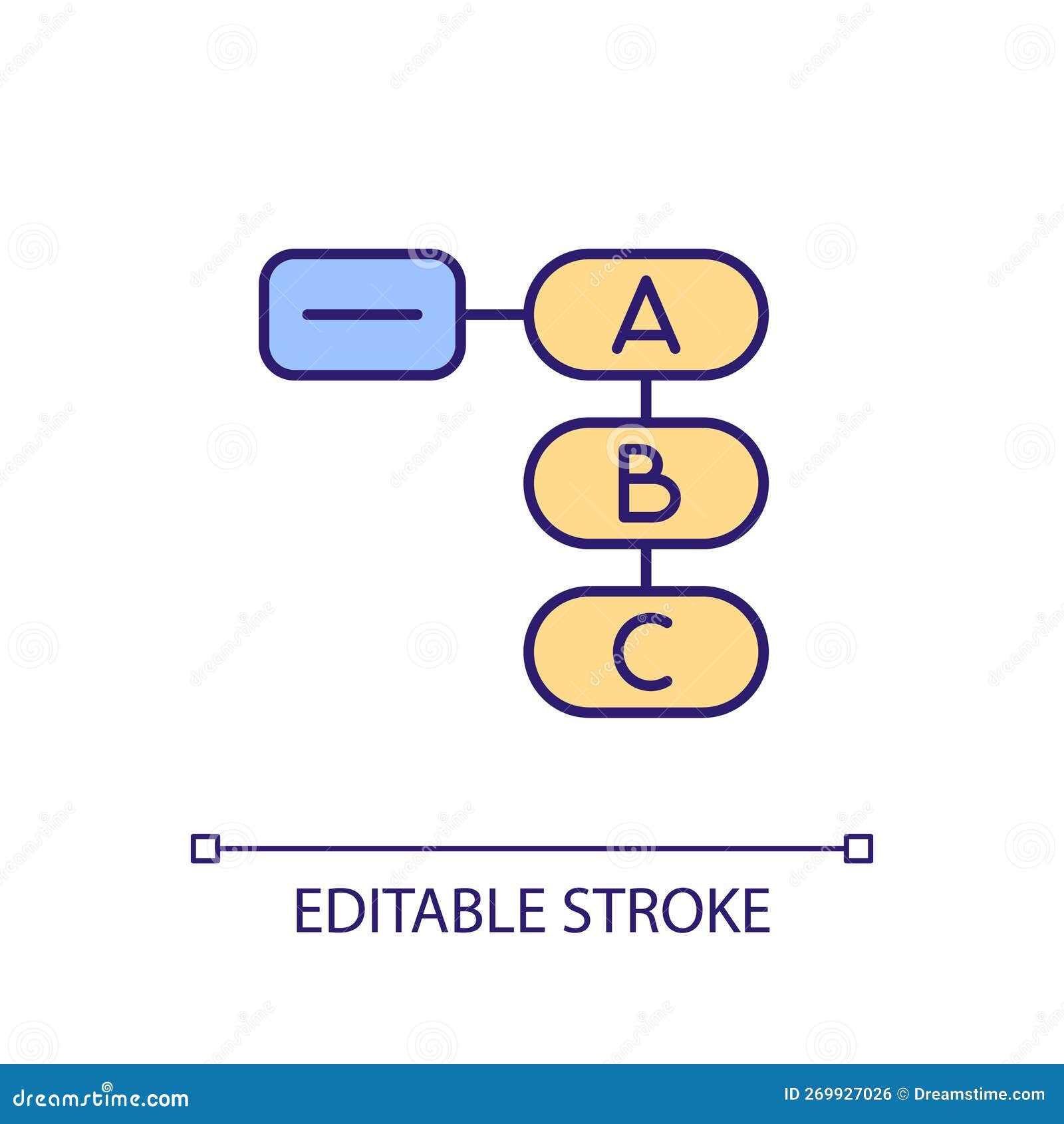 Algorithm of Task Solving RGB Color Icon Stock Vector - Illustration of ...