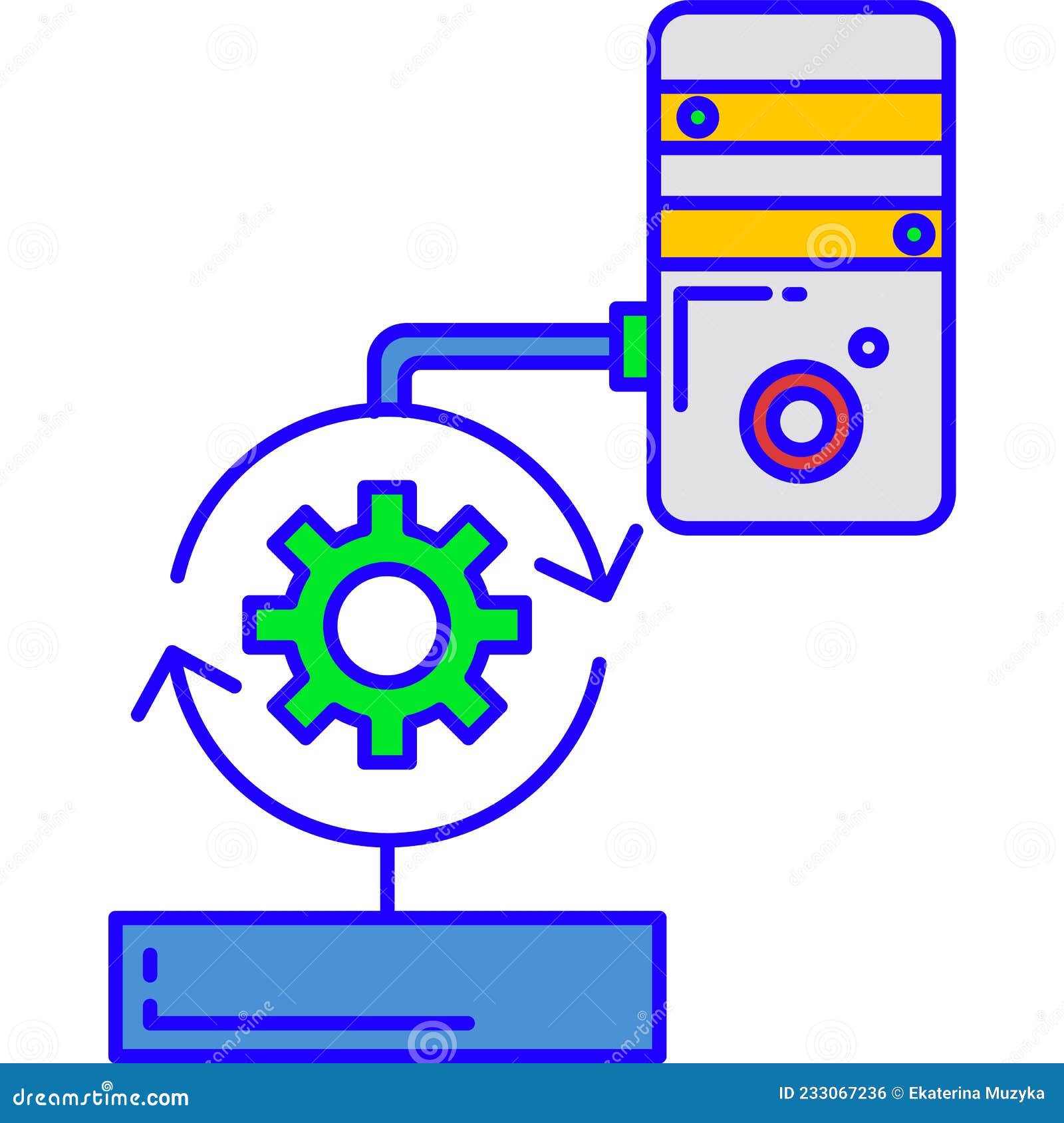 Algorithm Update Icon Vector Isolated on White Stock Vector ...