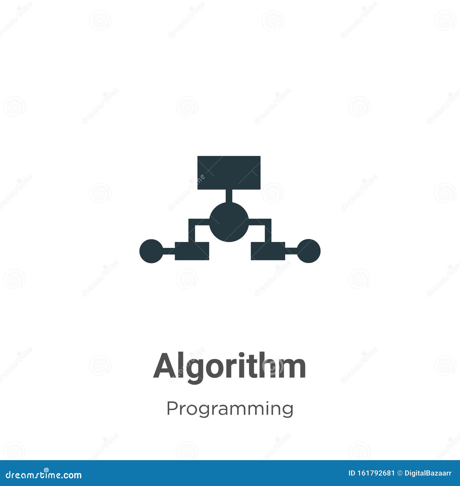 Algorithm Vector Icon On White Background. Flat Vector Algorithm Icon ...