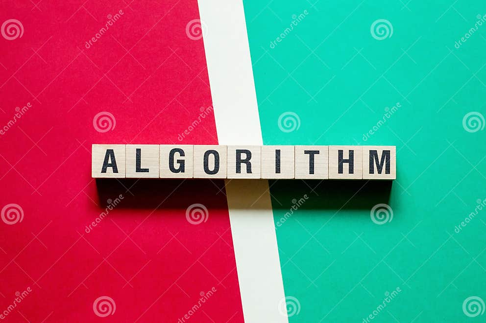 Algorithm Word Concept on Cubes Stock Photo - Image of colorful, hand ...