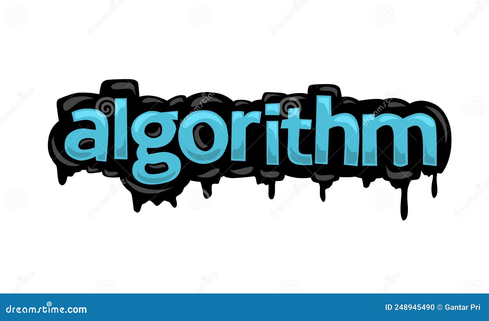 ALGORITHM Writing Vector Design on White Background Stock Illustration ...