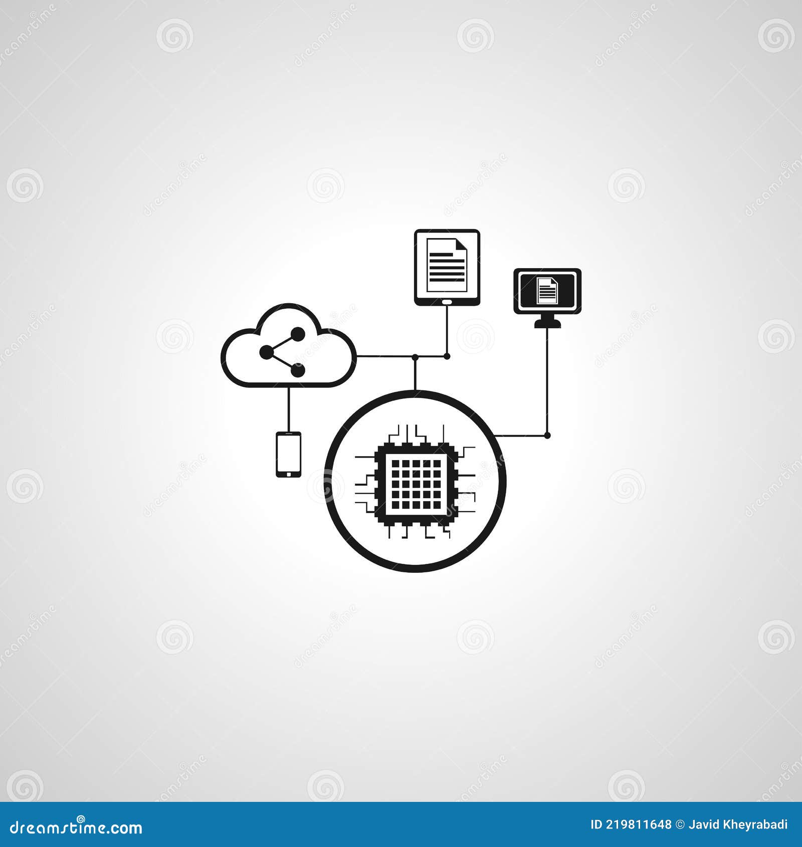 Algorithme Icône Isolée Simple. Algorithme Icône Vectorielle Isolée ...